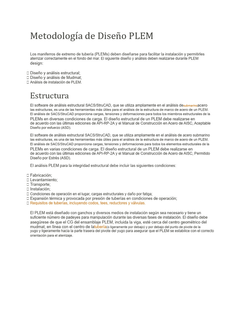 PLEM | PDF | Análisis estructural | Software