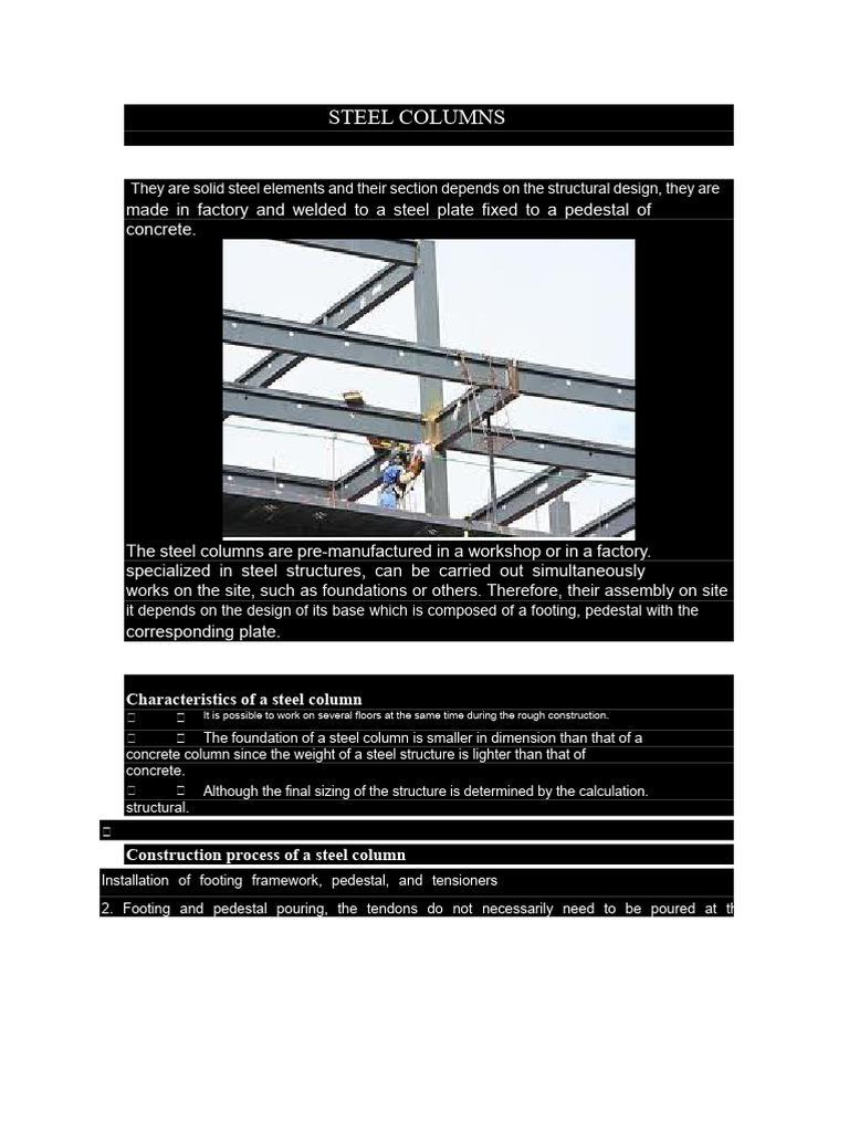 Types of Columns and Load Capacity | PDF | Column | Concrete