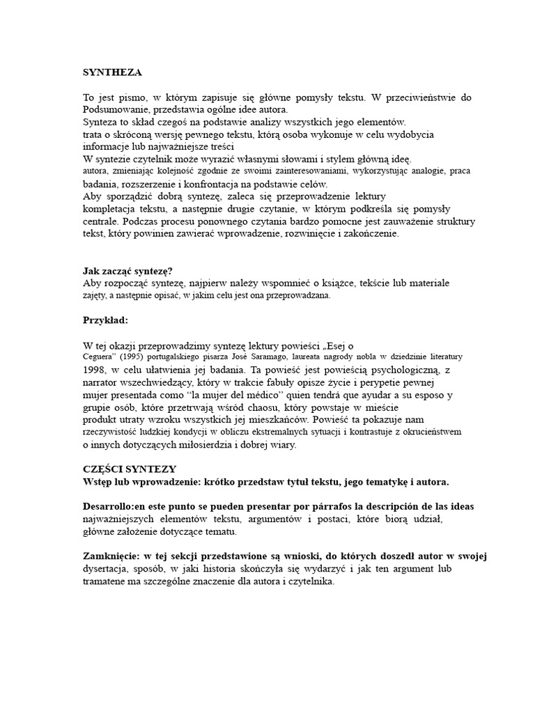 SYNTEZA | PDF