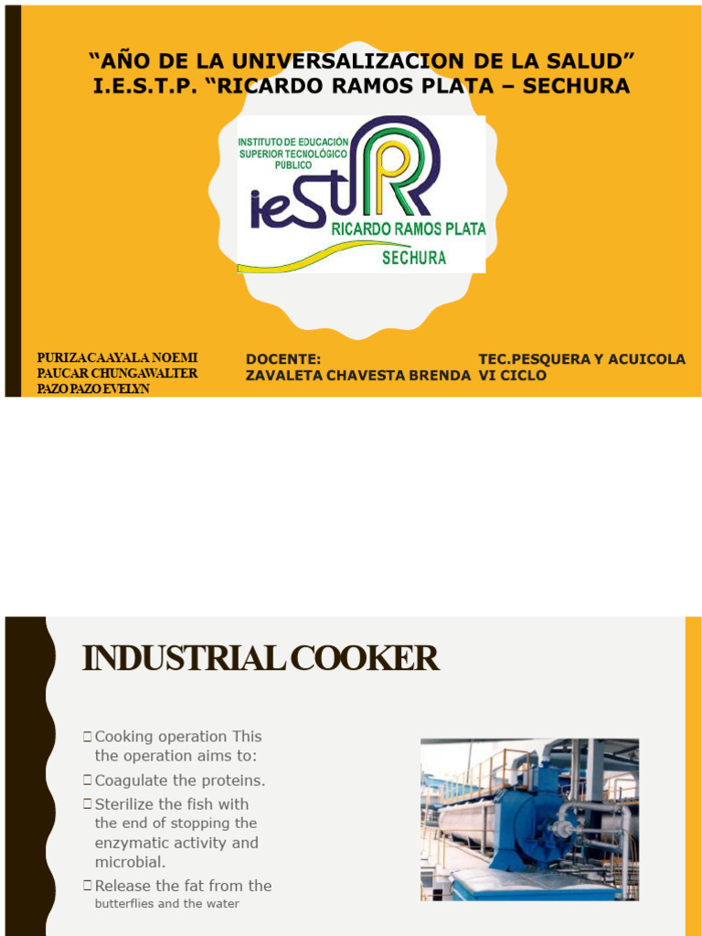 MACHINERY IN THE FISH MEAL PROCESS | PDF