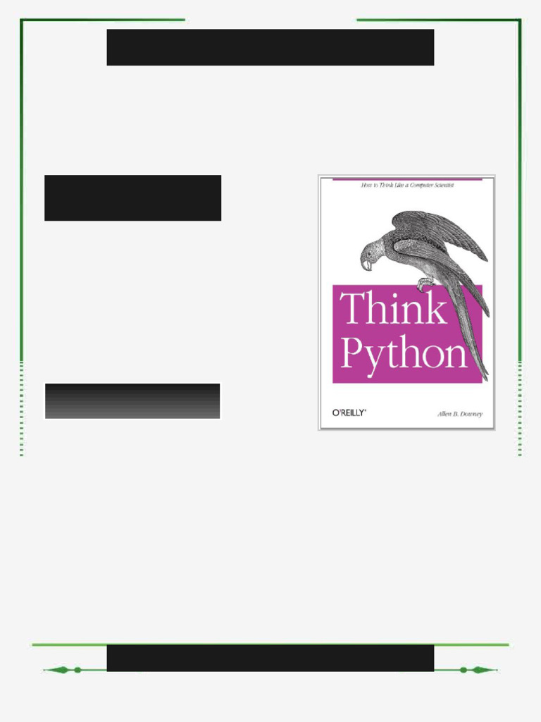 Think Python 1st Edition Allen B. Downey ebook updated file version ...