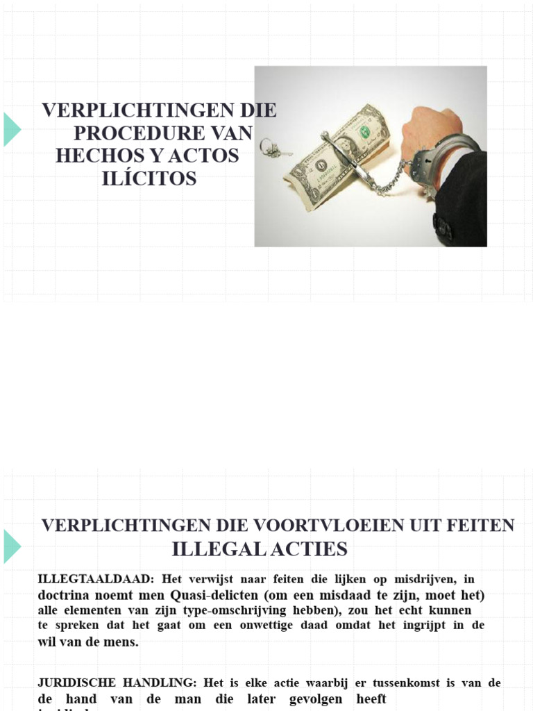 VERPLICHTINGEN DIE VOORTVLOEIEN UIT ONRECHTMATIGE FEITEN EN HANDLENGEN ...
