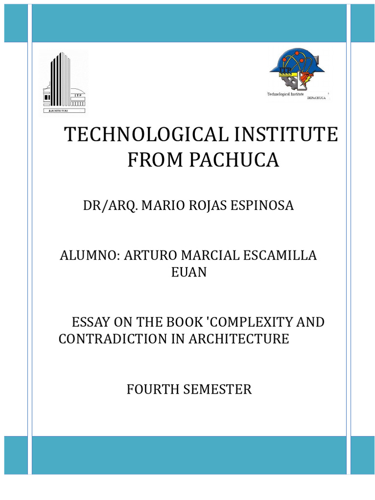 Complexity in Architecture: Venturi's Insights | PDF