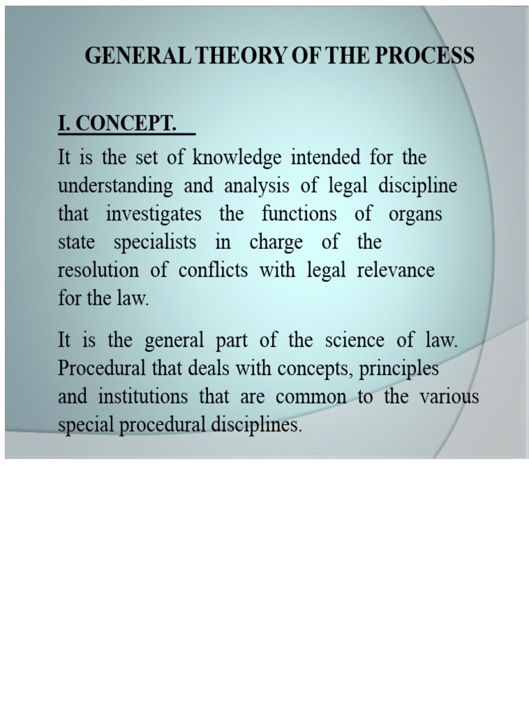 Overview of Legal Process Theories | PDF | Theory | Concept