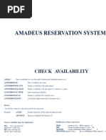 Amadeus Basic Reservation Commands Guide | PDF | Frequent Flyer Program ...