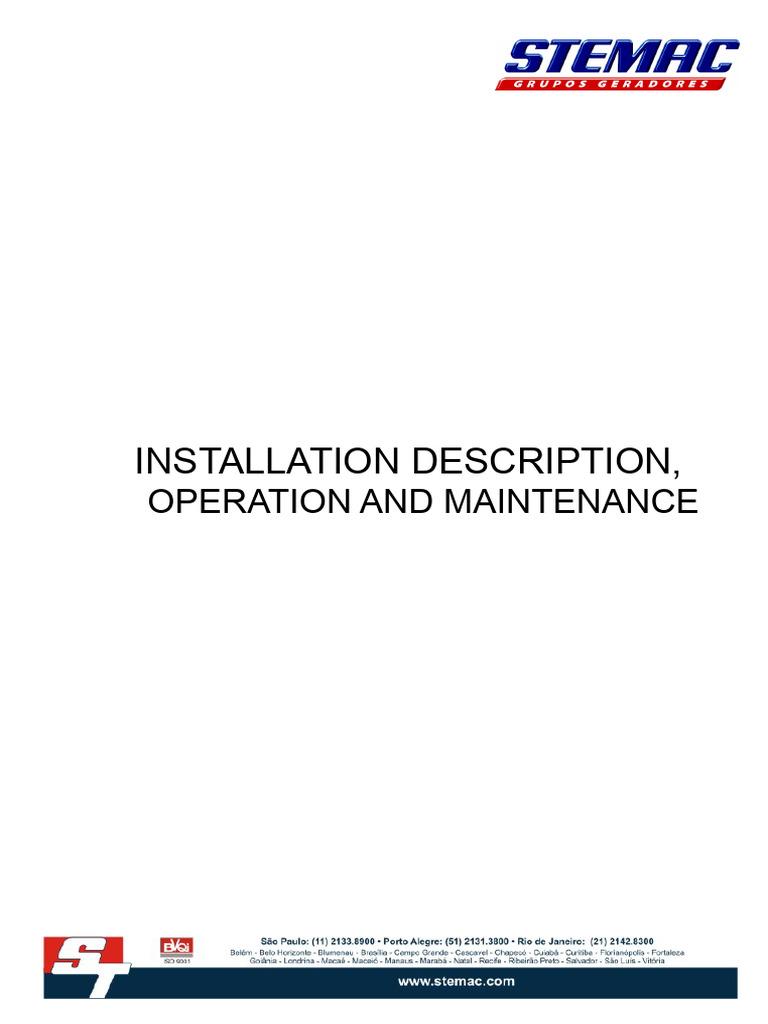 Installation, Operation, and Maintenance Description PDF | PDF | Crane ...