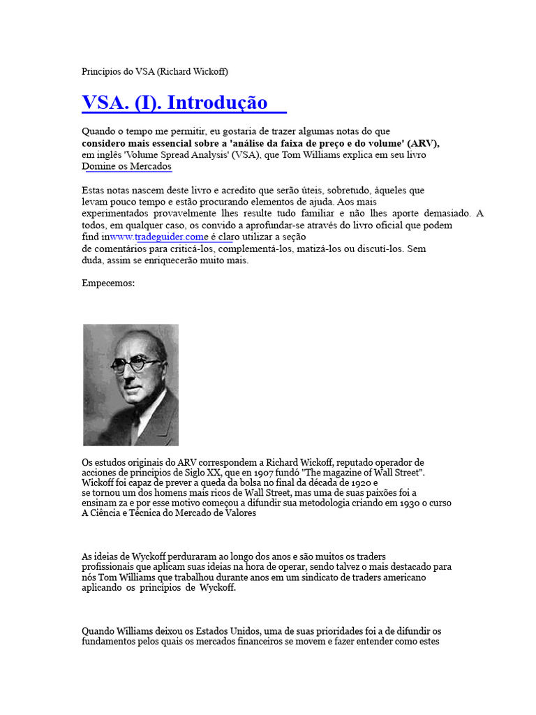 Princípios do VSA | PDF | Mercado (economia) | Tempo