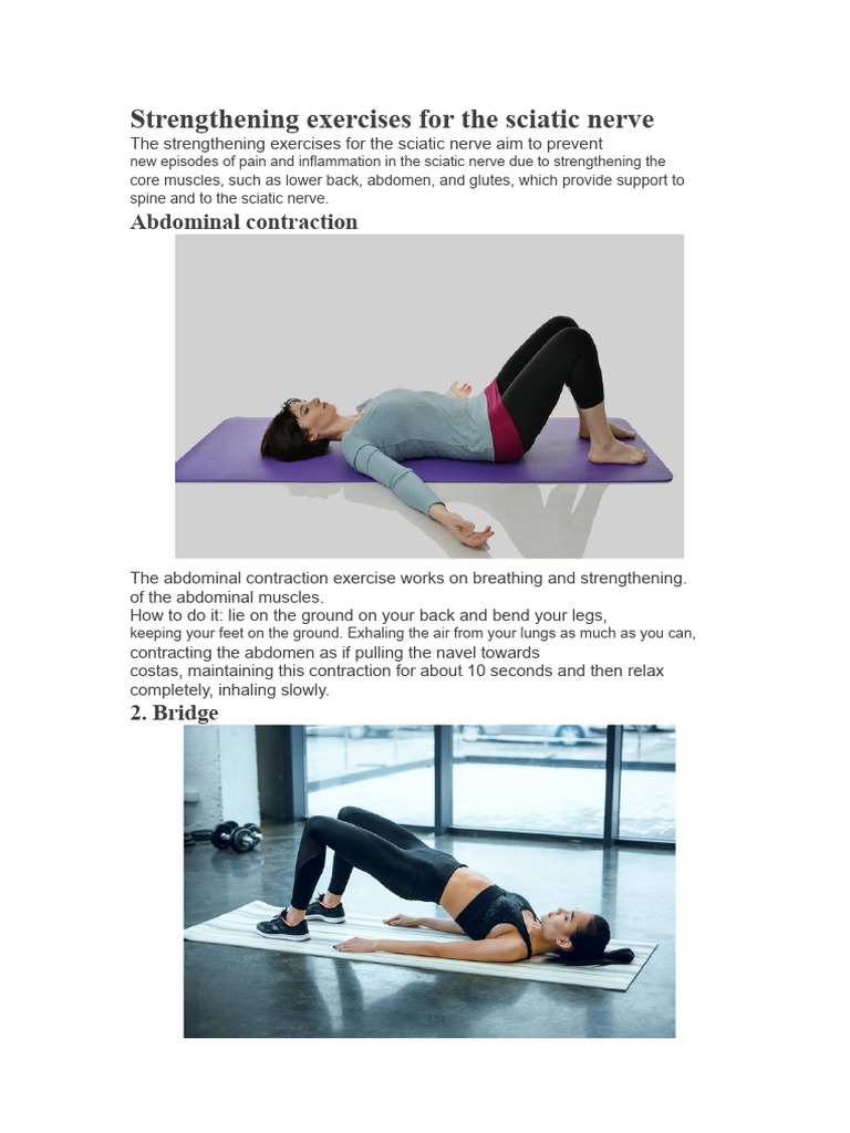 Strengthening exercises for the sciatic nerve | PDF