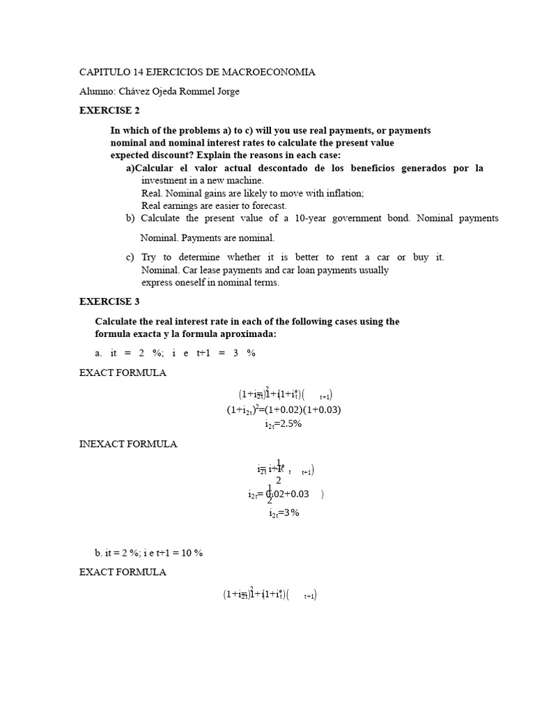 Chapter 14. Blanchard - Chavez Ojeda | PDF | Present Value | Interest