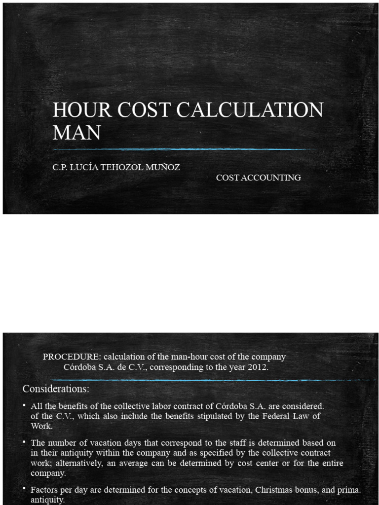 CALCULATION OF MAN-HOUR COST Practice 2021 | PDF | Value Added Tax | Salary