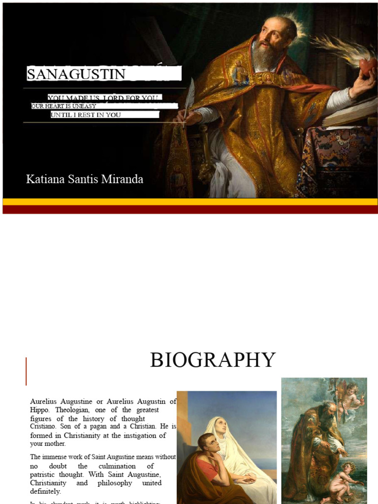 Saint Augustine | PDF | Augustine Of Hippo | Neoplatonism