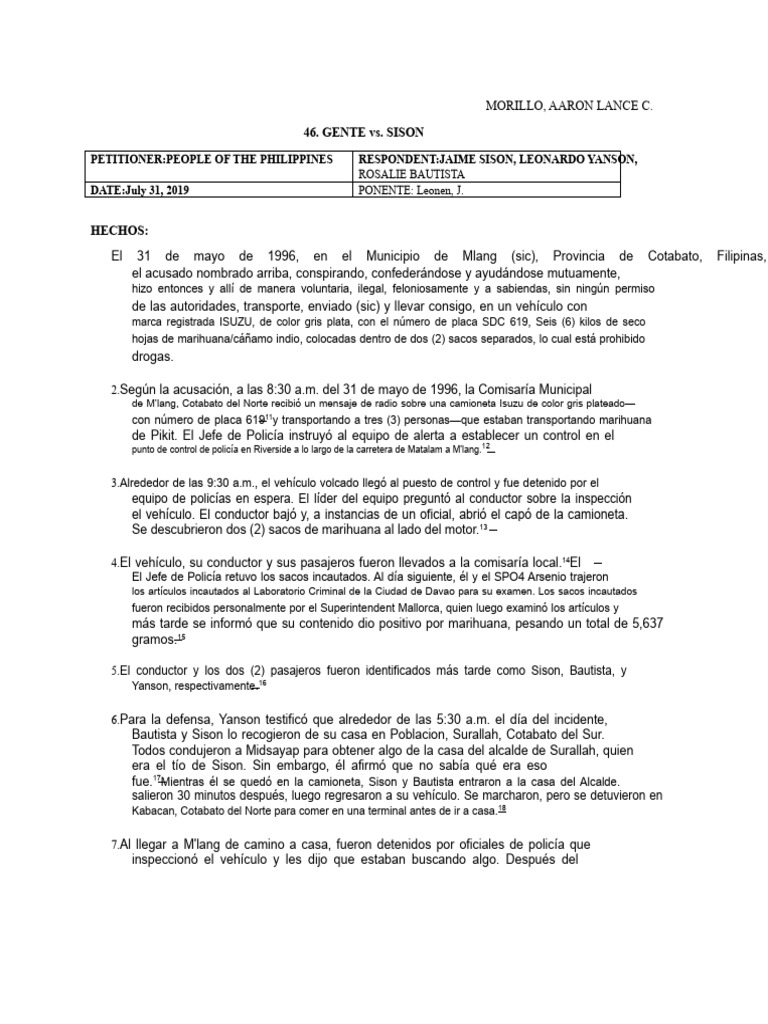 46_MORILLO | PDF | Cuarta Enmienda a la Constitución de los Estados ...