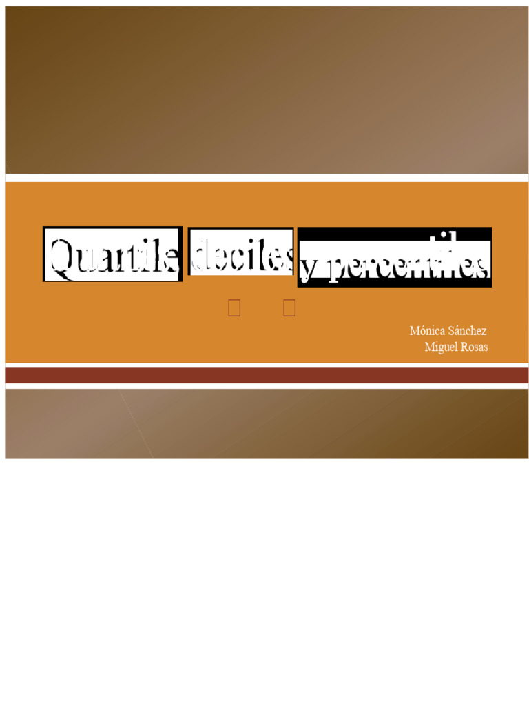 Quartiles, Deciles, and Percentiles | PDF | Quartile | Quantile