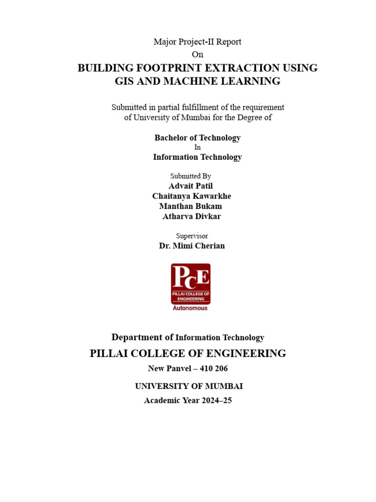 Building Footprint Extraction with GIS & ML | PDF | Geographic ...