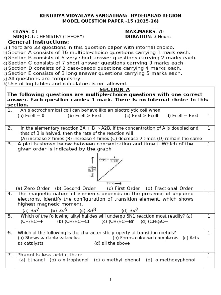 29 Xii Chem Mqp 15 Qp | PDF | Carboxylic Acid | Chemical Reactions