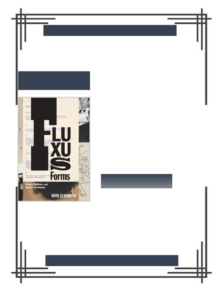 Fluxus Forms Scores Multiples and the Eternal Network 1st Edition ...