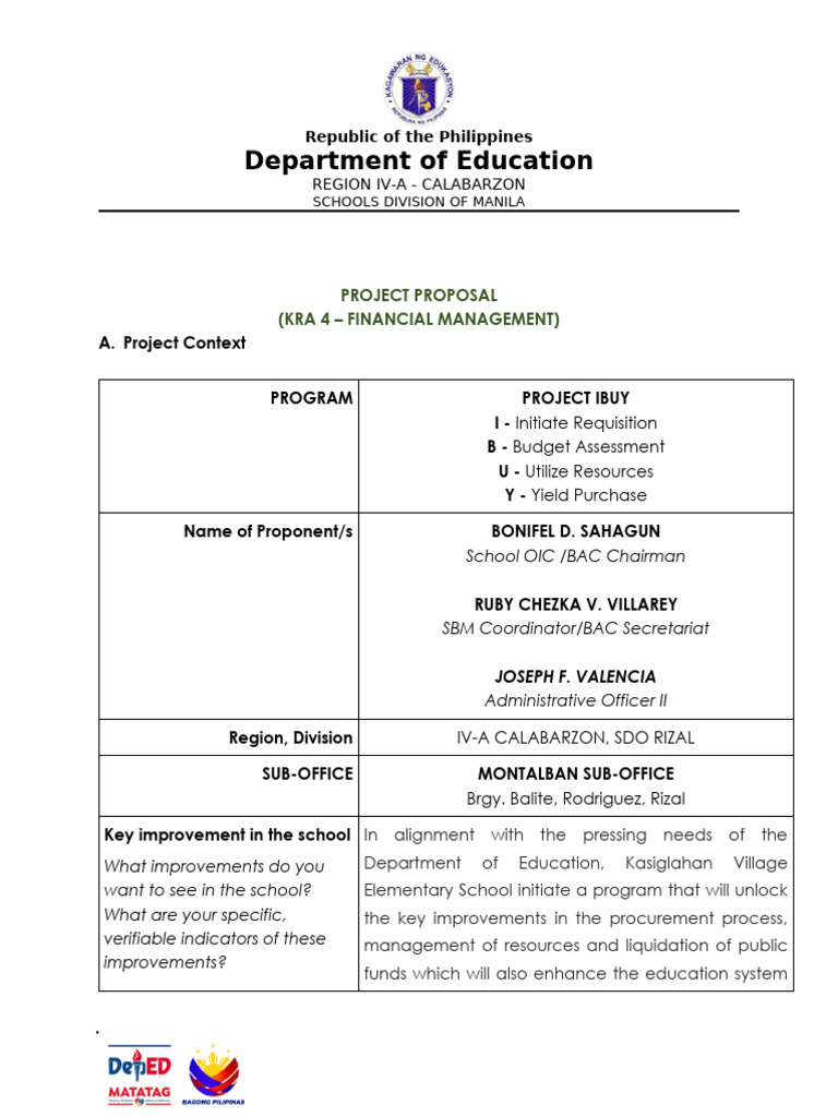 Streamlined Procurement Proposal for Schools | PDF | Procurement ...