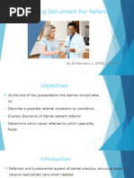 RDHM Referral Procedure Overview | PDF | Prosthodontics | Dentistry