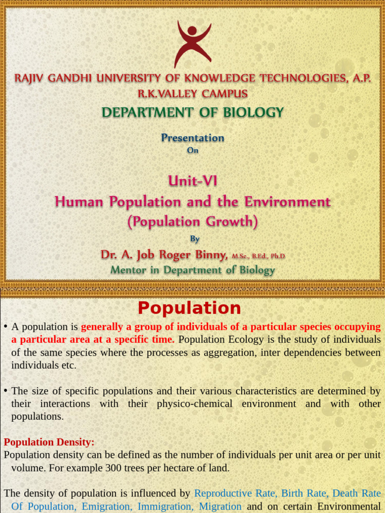 Understanding Population Dynamics and Growth | PDF | Birth Control ...