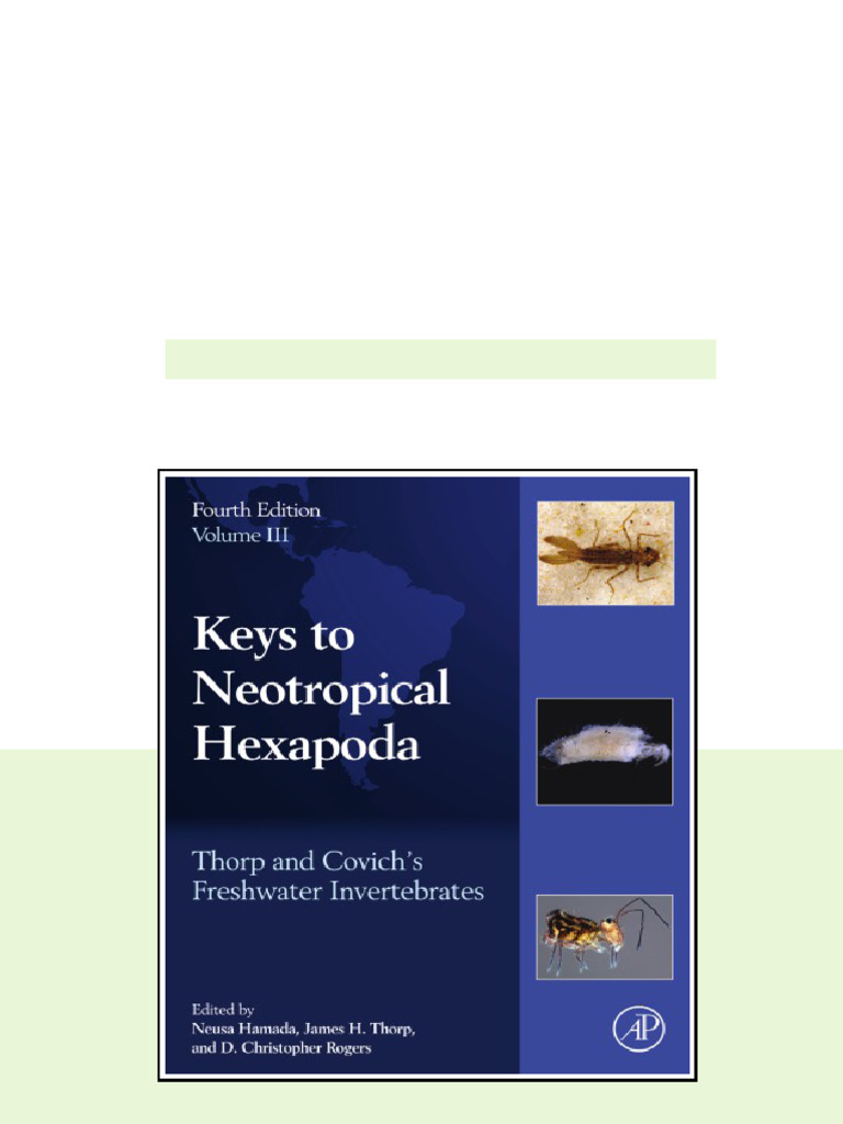 Thorp And Covichs Freshwater Invertebrates Keys To Neotropical Hexapoda ...