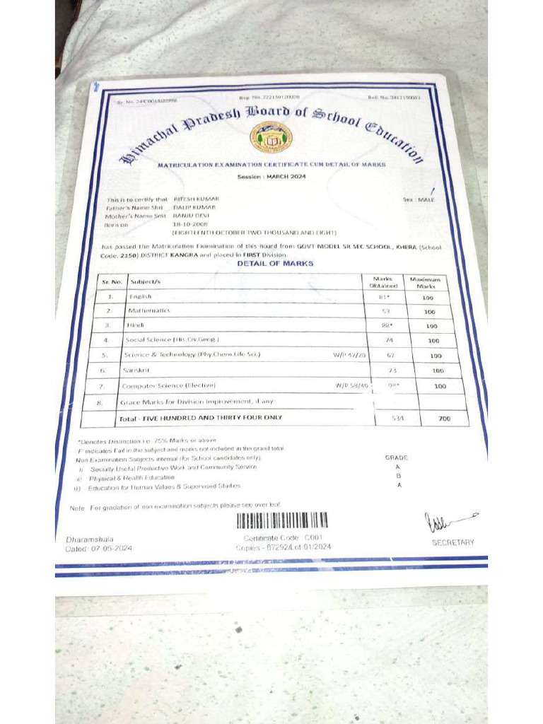 Board Certificate | PDF
