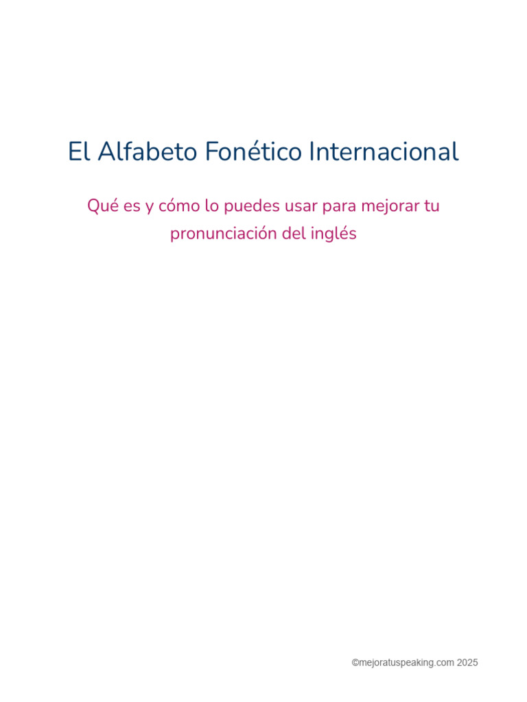 International Phonetic Alphabet IPA Alfabeto Fonético Internacional AFI ...