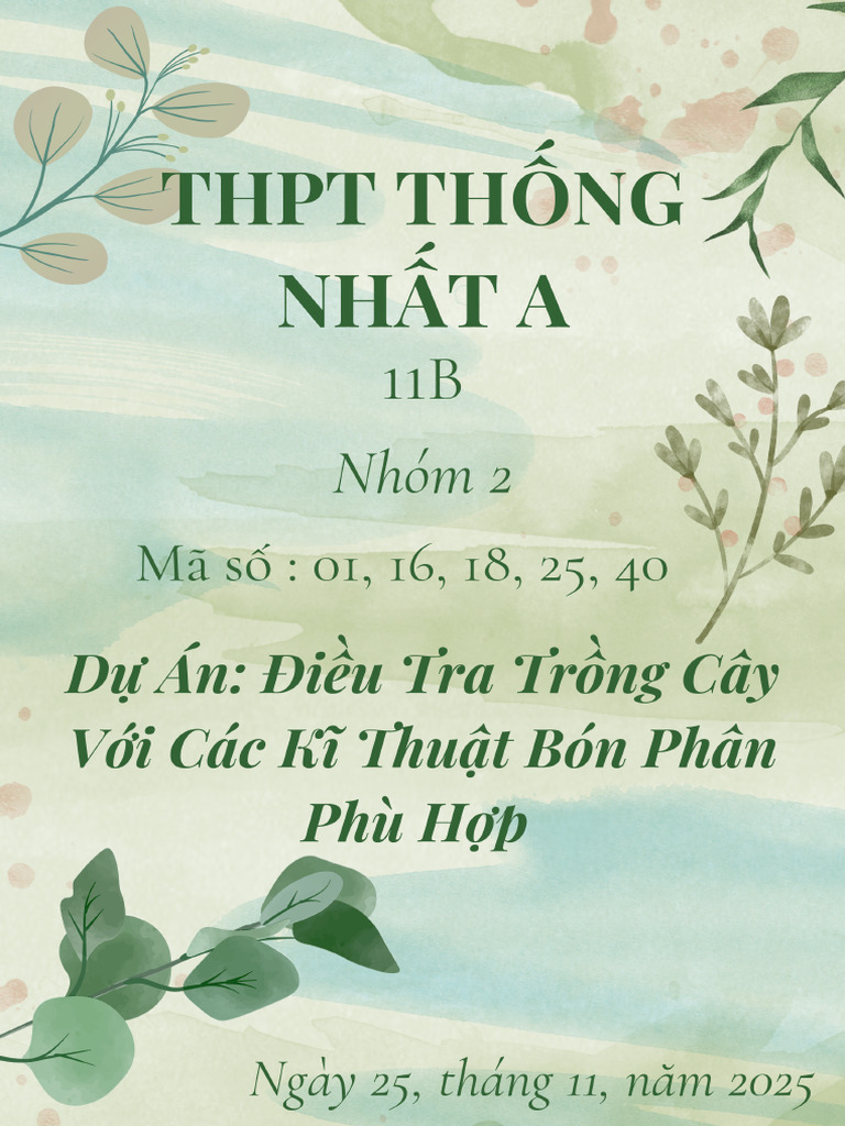 Green Watercolor Floral Daily Journal Cover A4 Document_20251125_085846 ...