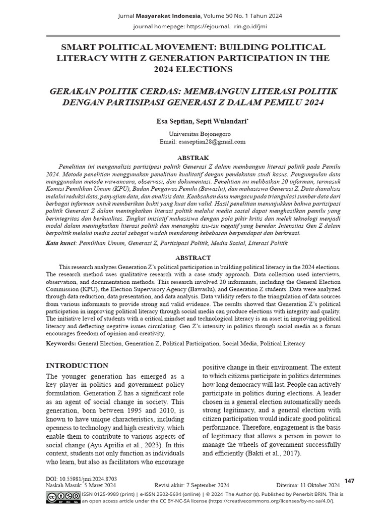 Gen Z Political Literacy in 2024 Elections | PDF | Social Media ...