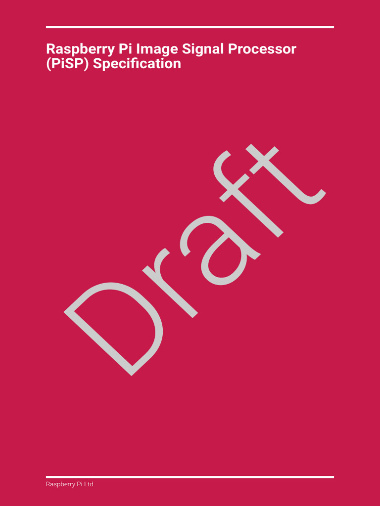 Raspberry Pi Image Signal Processor Specification | PDF | Computer ...