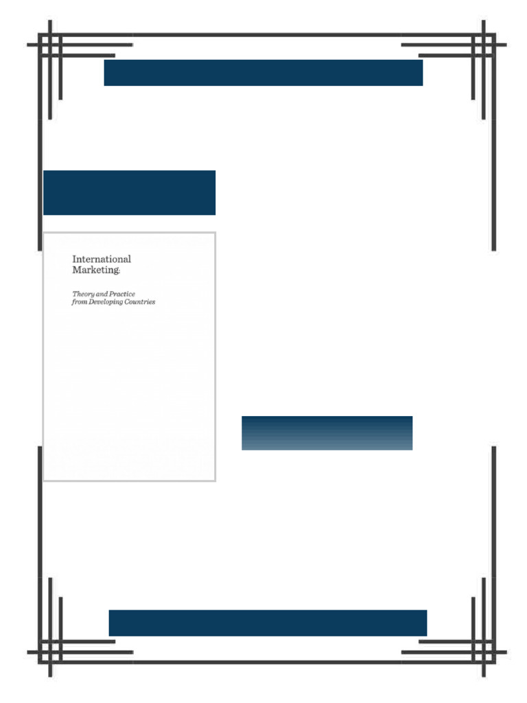 International Marketing Theory and Practice from Developing Countries ...
