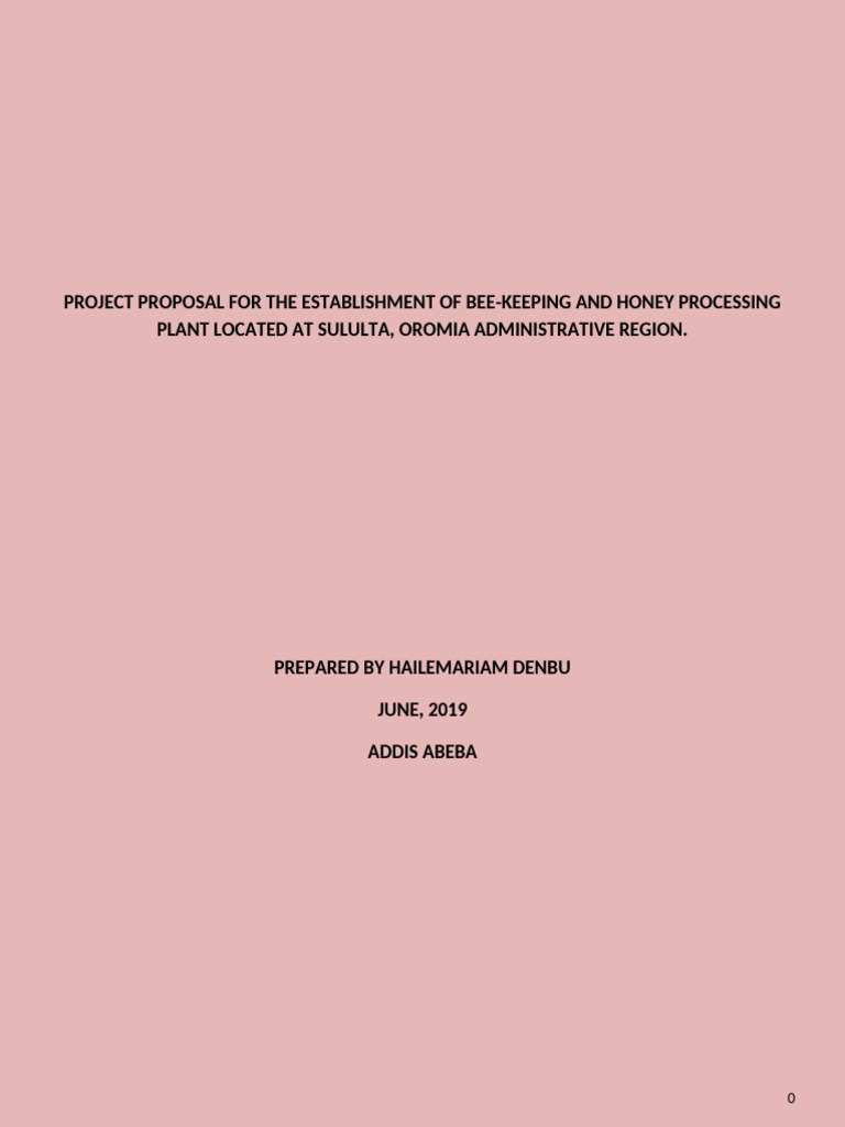 Project Hm Dembu-4 | PDF | Cost Of Living | Beekeeping
