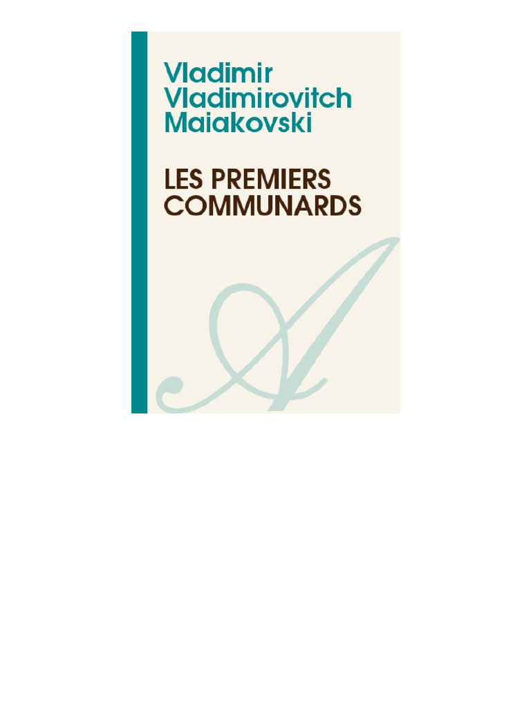 Poème sur les premiers communards | PDF