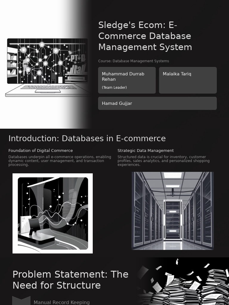 E-Commerce Database Management Guide | PDF | Databases | Database Design