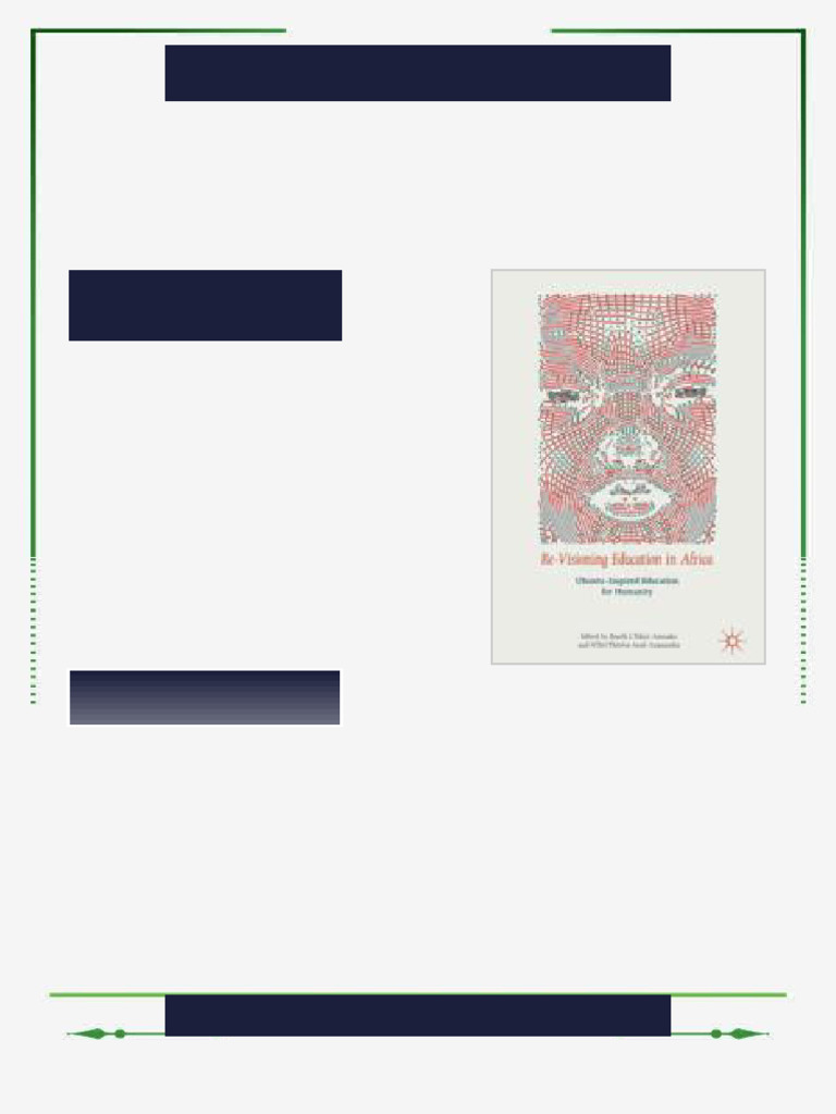 Re-Visioning Education in Africa: Ubuntu-Inspired Education for ...