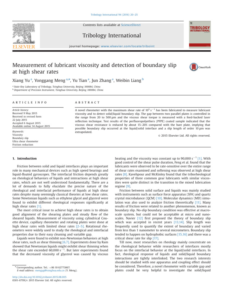 Yu_2016_Measurement of Lubricant Viscosity and Detection of Boundary ...