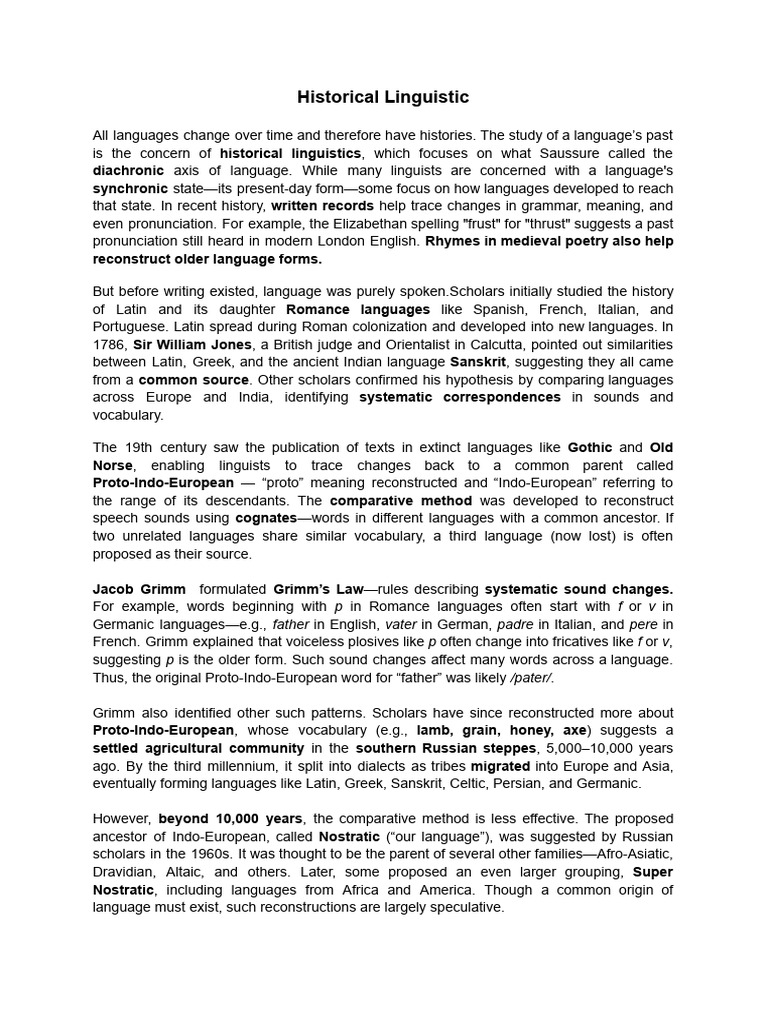 Understanding Historical Linguistics | PDF | Linguistics | Philology