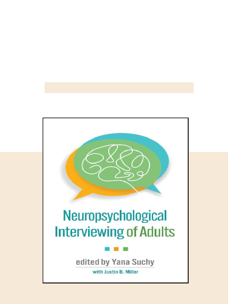 (Ebook) Neuropsychological Interviewing of Adults by Yana Suchy, Justin ...