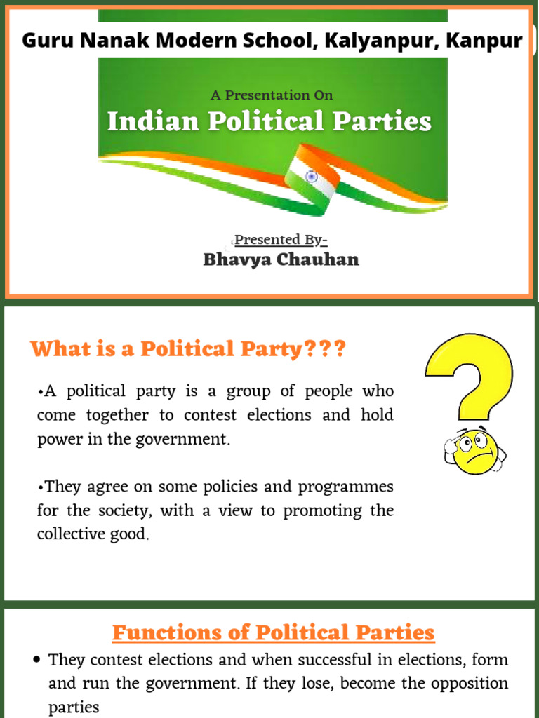 Overview of Indian Political Parties | PDF | Politics Of India | Elections