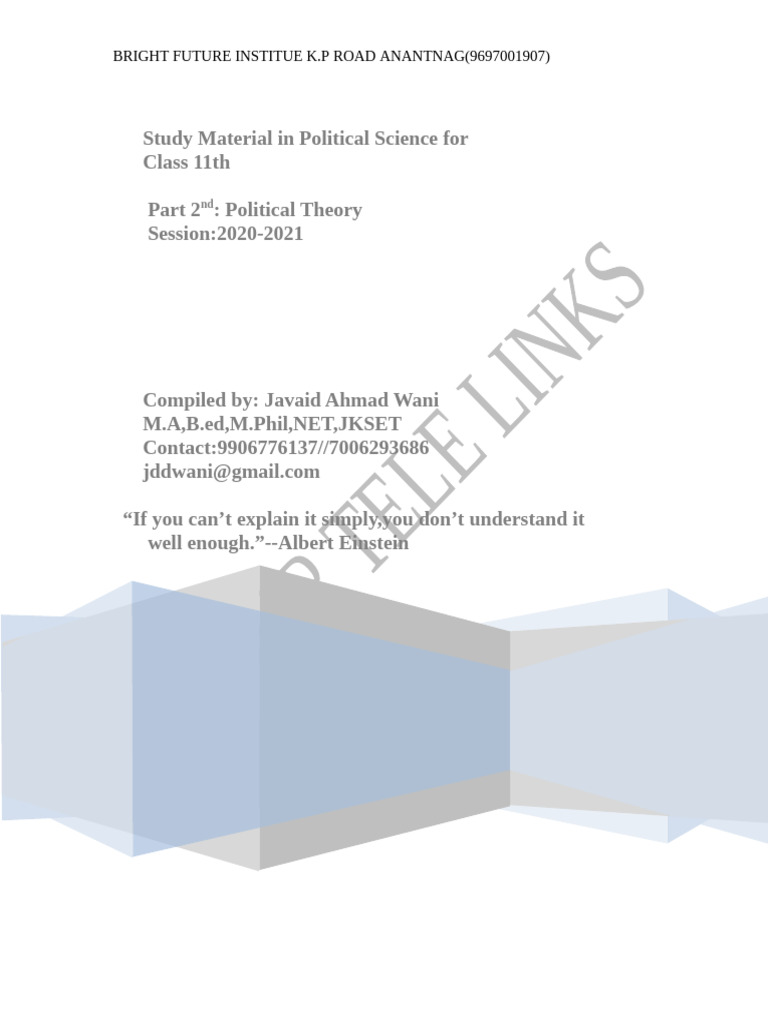 11th Pol Sc B 2022 | PDF | Justice | Crime & Violence
