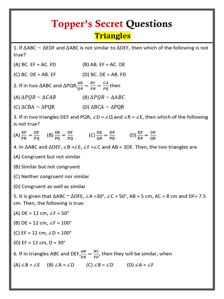Triangles | PDF | Geometry | Geometric Shapes