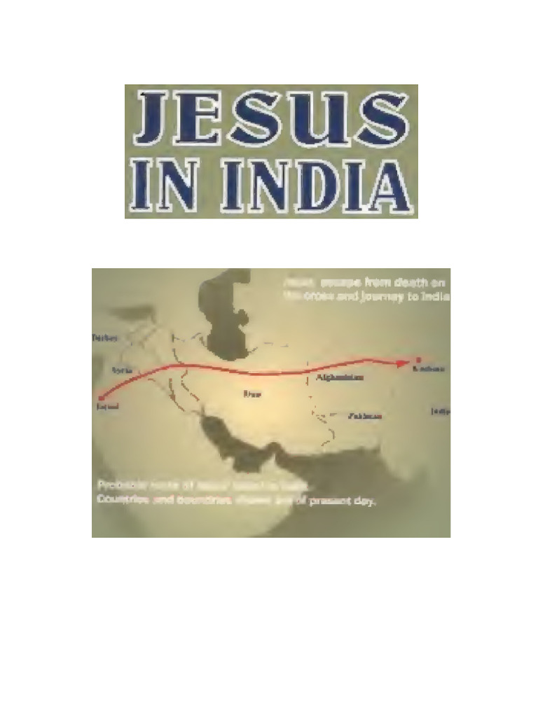 Jesus in India - Text Convertedf | PDF | Jesus | Resurrection Of Jesus
