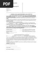 California Acknowledgment | PDF | Notary Public | Signature
