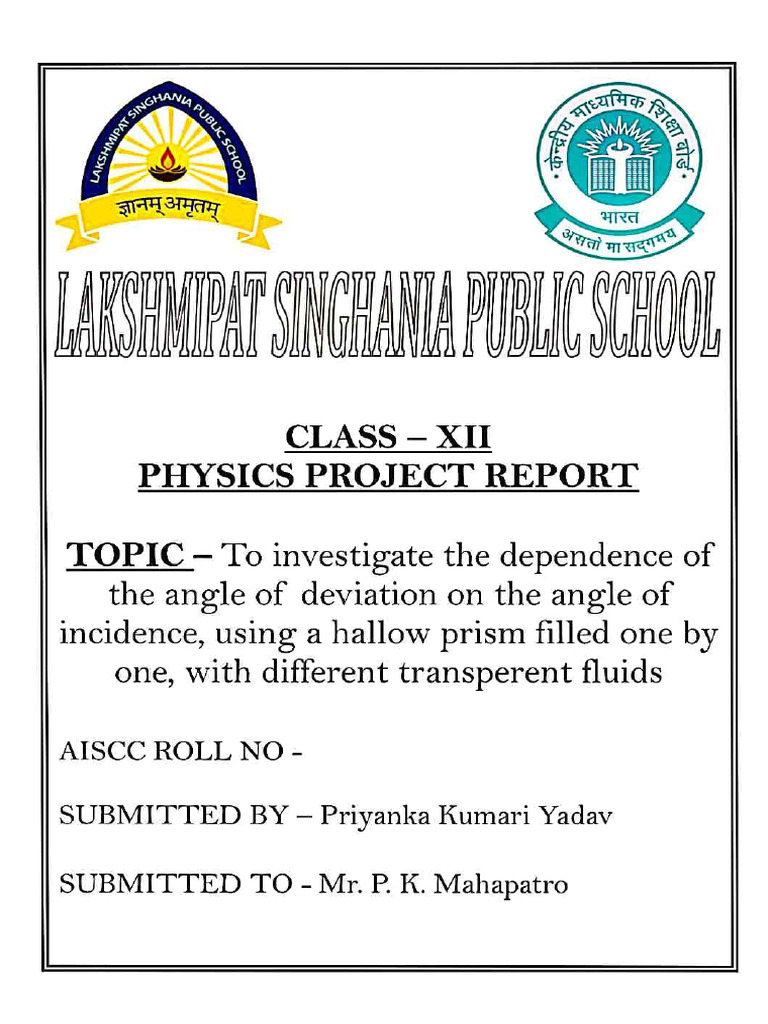 physics project | PDF