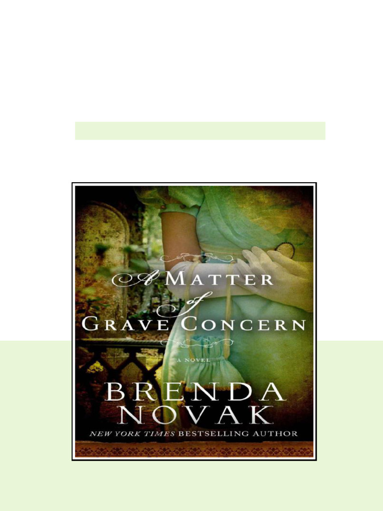 A Matter Of Grave Concern Novak Brenda online pdf | PDF