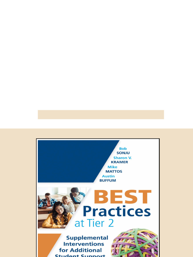(Ebook) Best Practices at Tier 2 : Supplemental Interventions for ...