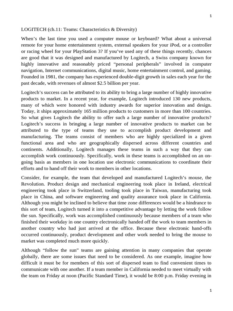 LOGITECH | PDF | Computing