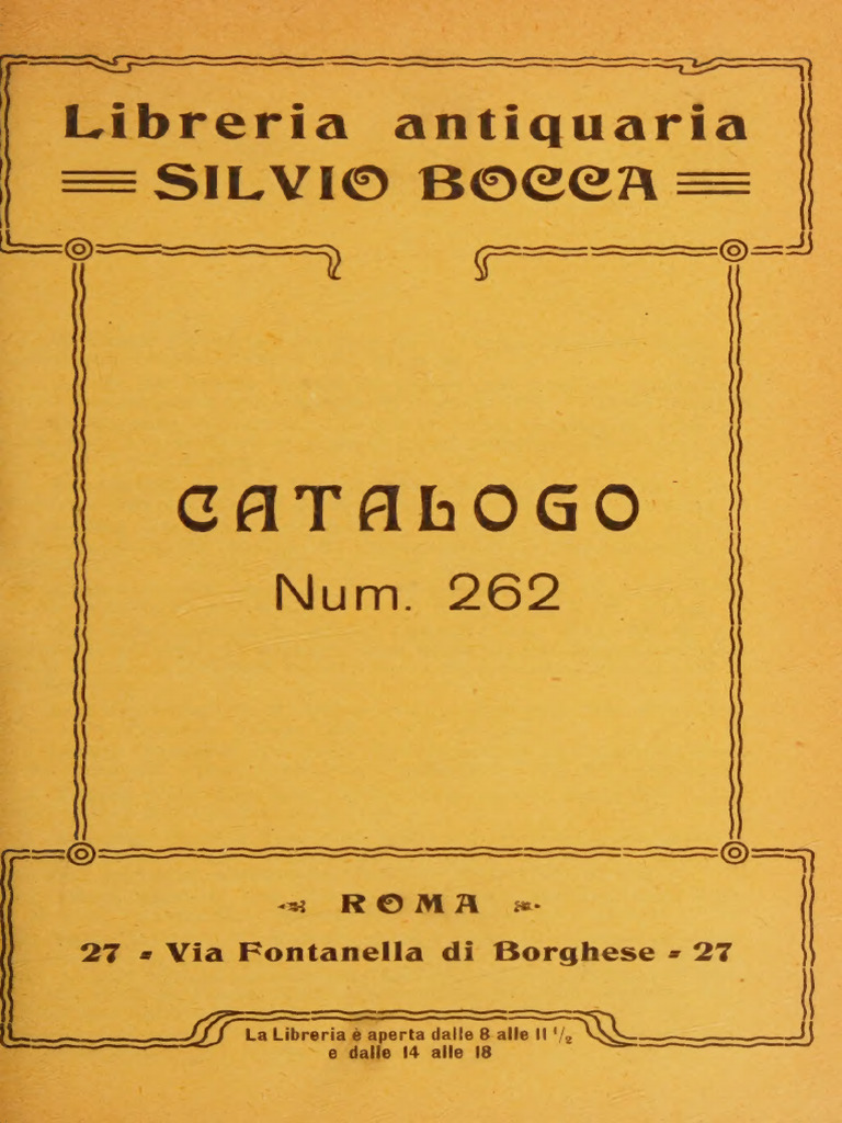 Libreria-Antiquaria 1913 262 | PDF