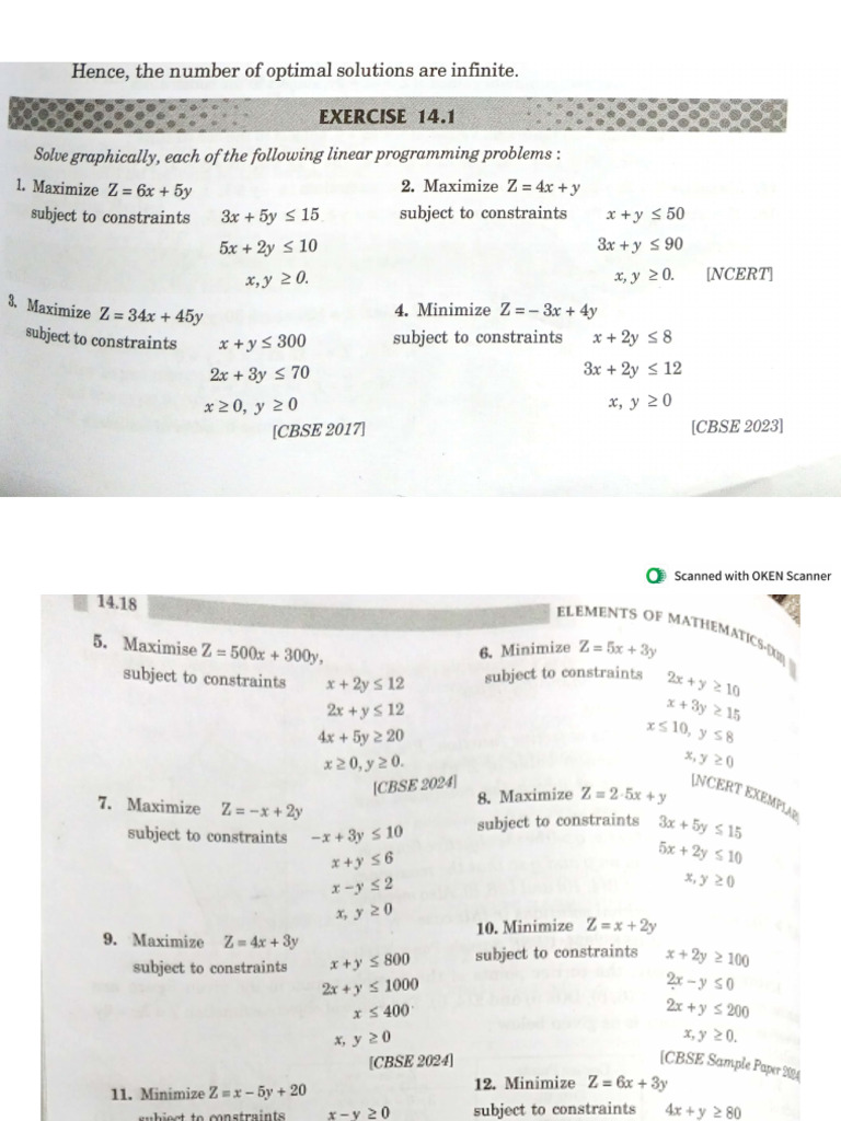 Elements Ch.14 Linear Programming | PDF