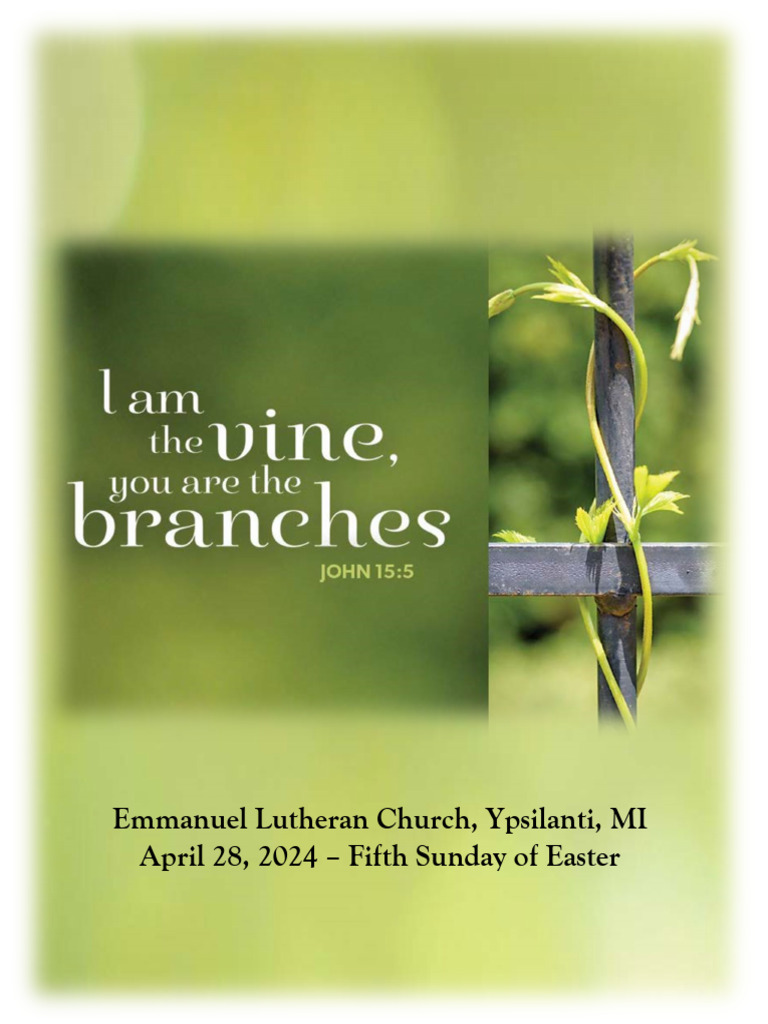 Emmanuel Lutheran Church 2024.04.28 | PDF | Eucharist | Jesus