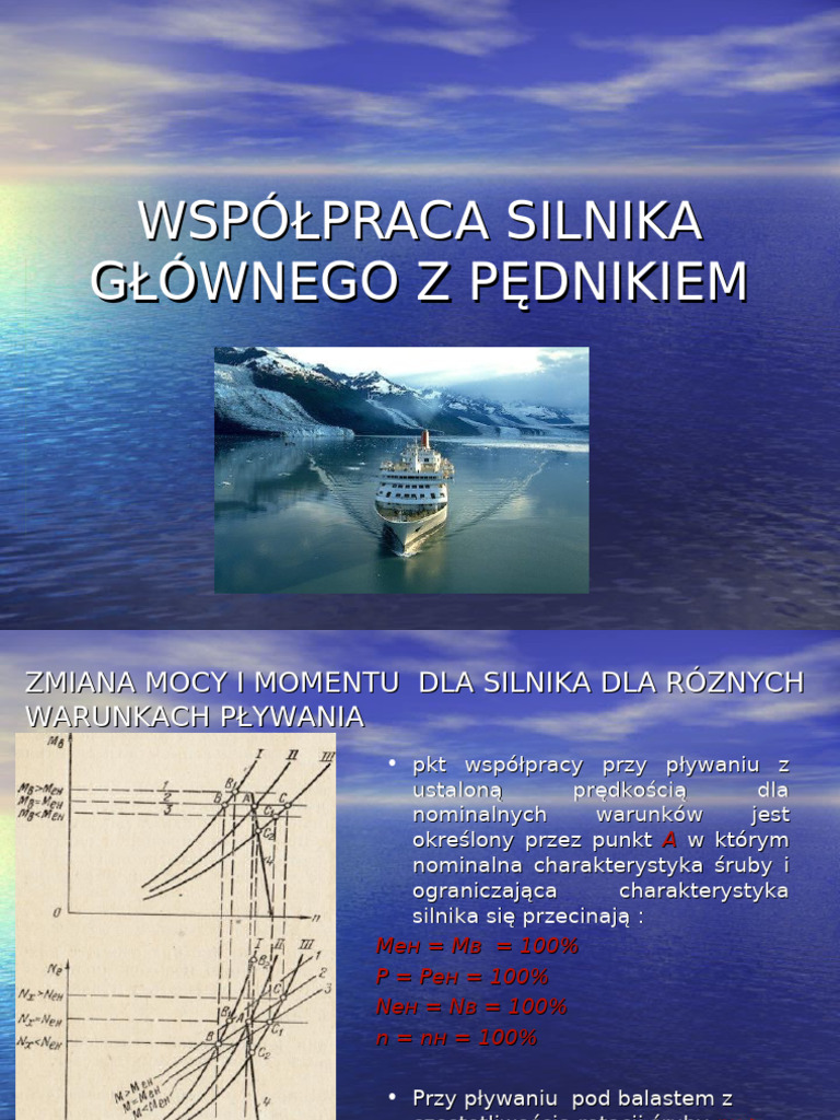 Współpraca Silnik - Kadłub - Śruba | PDF